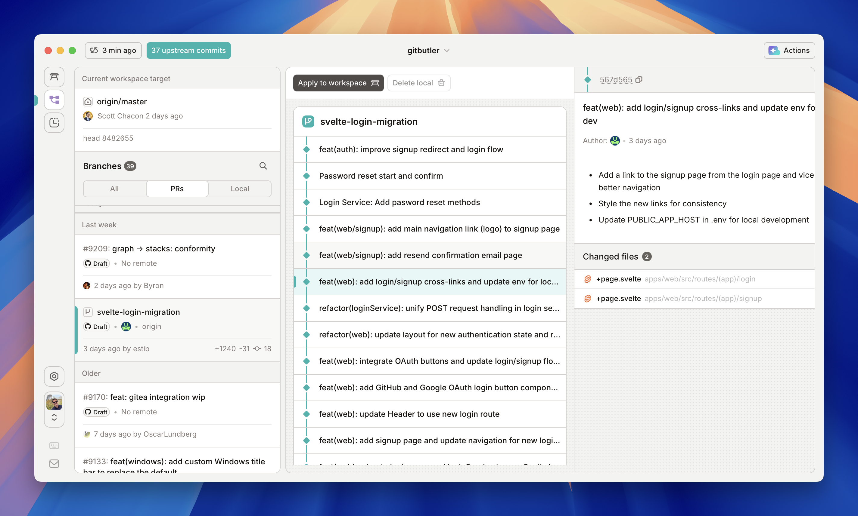 Branches Page | GitButler Docs